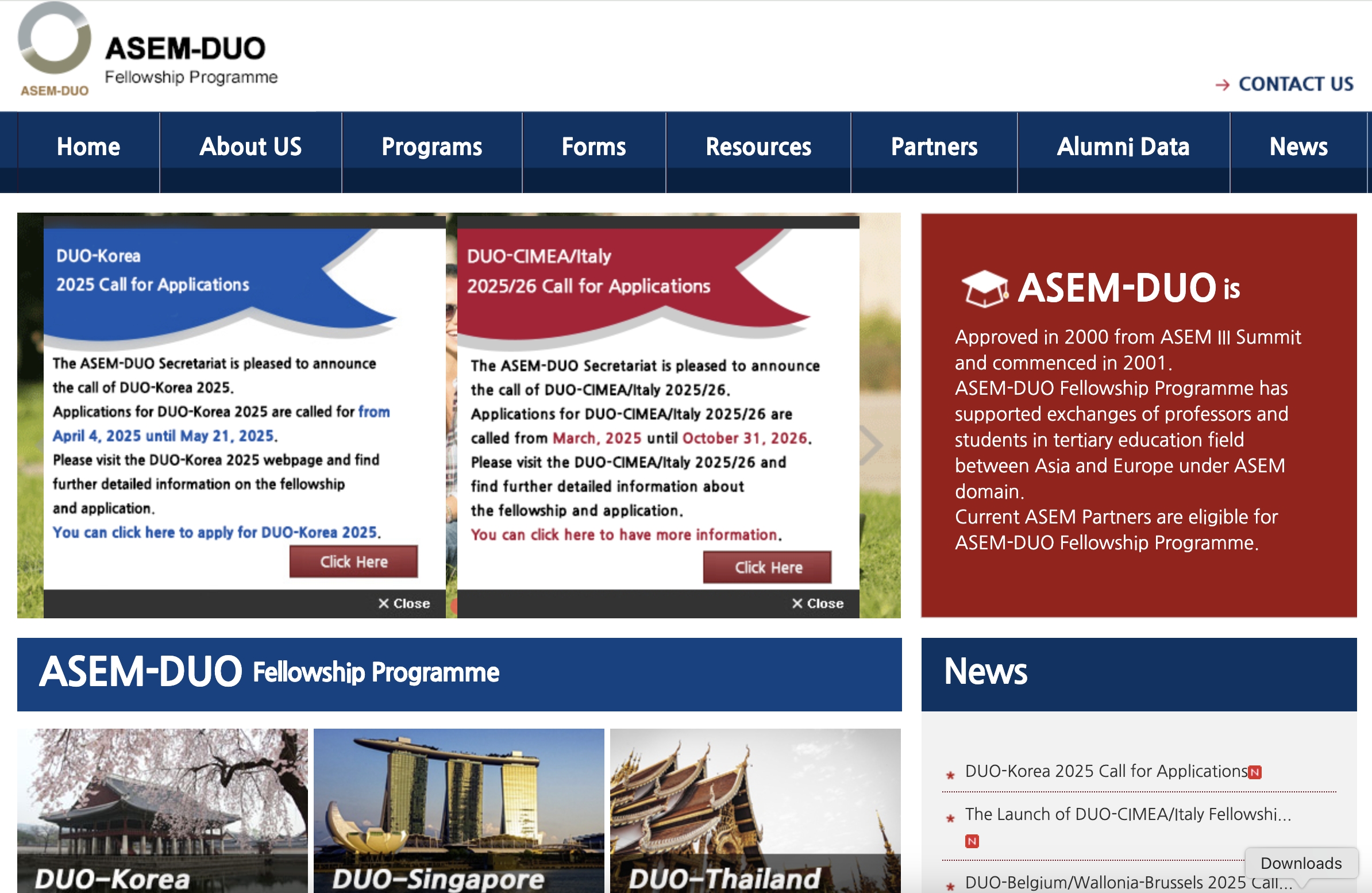 Duo-CIMEA/Italy Fellowship Programme